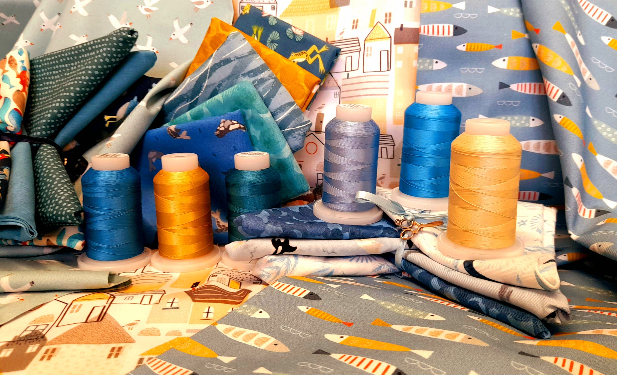 Filosilk Machine Embroidery Thread - Coastal Pack - 6 threads ...